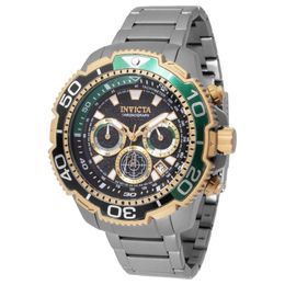 Invicta TI-22 49498 Herren Uhr - Quartz Bewegung - Titan mit Schwarzem Zifferblatt - 48 mm