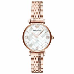 Emporio Armani AR11110 Gianni T-Bar Rose-Gold-Ton Damenuhr