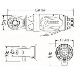 Hazet Ratschenschrauber (Druckluft) 9021p2