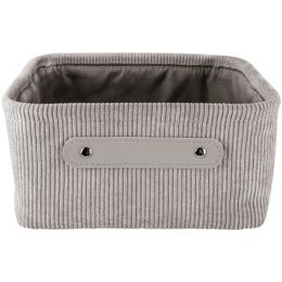 Aufbewahrungskorb Kleine Wolke "Bedford", grau (platin), Polyester, Aufbewahrungsboxen