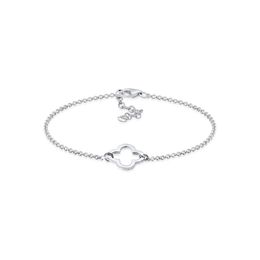 Armband Elli "Kleeblatt Gl&uuml;cksbringer 925 Silber", silber, Armb&auml;nder, Damen, 19cm, ohne Stein, Silber 925 (Sterlingsilber), Armband