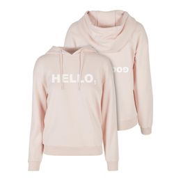 Kapuzensweatshirt MISS TEE "Miss Tee Hello Goodbye Hoody", Herren, Gr. XS, pink, 100% Baumwolle, bedruckt, Sweatshirts