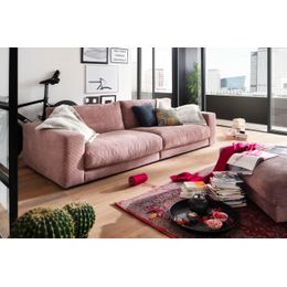 Big-Sofa Home Affaire "Enisa, bequeme, legere Polsterung B/T/H: 290/127/85 cm, Mega Sofa", rosa (ros&eacute;), B:290cm H:85cm T:127cm, Cord (88% Polyester / 12% Polyacryl), Sofas, Big-Sofa, Zeitloses und stylisches Loungem&ouml;bel, in Fein- und Breitcord