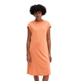 Marc O'Polo Jerseykleid MARC O'POLO "mit TENCEL&trade; Modal", Damen, Gr. L, Normalgr&ouml;&szlig;en, warm orange, Obermaterial: 48% Modal, 48% Baumwolle, 4% Elasthan, unifarben, regular fit ca. Mitte Knie, Kleider Jerseykleid