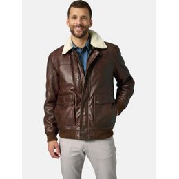 Lederjacke Babista "Lederjacke ZELVENTO", Herren, Gr. 48, braun, Obermaterial: 100% Lederfaserstoff LEAFIBTEX., Jacken