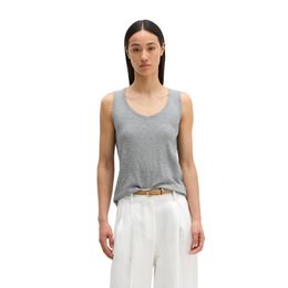 Marc O'Polo T-Shirt MARC O'POLO "aus Slub-Jersey", Damen, Gr. XXL, quiet sea, Obermaterial: 100% Baumwolle, unifarben, regular fit, V-Ausschnitt, Shirts T-Shirt