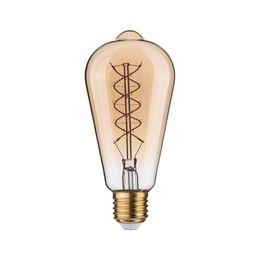 Paulmann LED-Leuchtmittel "Rustic Shine ST64 300lm 4,2W 1800K S gold 230V", goldfarben, L:14,3cm &Oslash;:6,4cm, Leuchtmittel