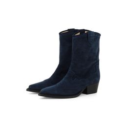 Evita GINEVRA Women's Cowboy Boots - Suede Dark Blue - 35