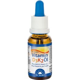 Dr. Jacob's&reg; Vitamin D3K2 &Ouml;l 800 I.E.+20 &mu;g D3+K2 Dr.Jacob's 20 ml