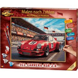 Malen nach Zahlen Schipper "Meisterklasse Premium - Porsche 911 Carrera RSR 2.8", bunt, Malvorlagen, KinderB:50cm H:40cm, Made in Germany, B:50cm H:40cm