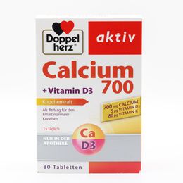 Queisser Doppelherz Calcium 700+Vitamin D3 Tabletten 80 St