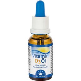 Dr. Jacob's&reg; Vitamin D3 &Ouml;l 800 I.E. D3 Dr.Jacob's Tropf.z.Einn. 20 ml