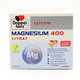 Queisser Doppelherz Magnesium 400 Citrat system Granulat 20 St