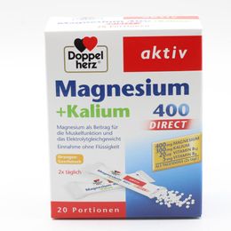 Queisser Doppelherz Magnesium+Kalium Direct Portionsbeutel 20 St