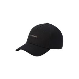 Baseball Cap Calvin Klein "COTON TWILL STANDARD LOGO HW CAP", Herren, schwarz, Web, Baumwolle, unifarben, Caps, Regular fit und gr&ouml;&szlig;enverstellbar