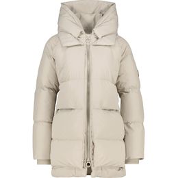alife and kickin Winterjacke ALIFE & KICKIN "Damen LykkeAK A Steppjacke, Winterjacke, gef&uuml;tterte Jacke", Damen, Gr. M, pumice, 100% Polyester, Basic, normal Po-bedeckend, Rippb&uuml;ndchen, Jacken Winterjacke, Moderne gef&uuml;tterte Jacke mit gro&szlig;er gef&uuml;tterter Kapuze