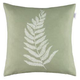 Sch&ouml;ner Wohnen Kollektion Dekokissen "Viva", gr&uuml;n, B:45cm L:45cm, Obermaterial: 92% Baumwolle, 8% Polyester, SCH&Ouml;NER WOHNEN-KOLLEKTION, Dekokissen_Sitzkissen_Kissenh&uuml;llen, im Naturlook