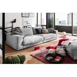 Big-Sofa Home Affaire "Enisa, bequeme, legere Polsterung B/T/H: 290/127/85 cm, Mega Sofa", grau (hellgrau), B:290cm H:85cm T:127cm, Cord (88% Polyester / 12% Polyacryl), Sofas, Big-Sofa, Zeitloses und stylisches Loungem&ouml;bel, in Fein- und Breitcord