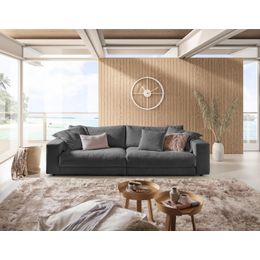 Big-Sofa Home Affaire "Enisa, bequeme, legere Polsterung B/T/H: 290/127/85 cm, Mega Sofa", grau (anthrazit), B:290cm H:85cm T:127cm, Cord (88% Polyester / 12% Polyacryl), Sofas, Big-Sofa, Zeitloses und stylisches Loungem&ouml;bel, in Fein- und Breitcord