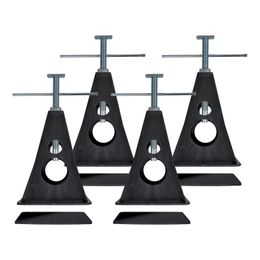 Berger 4er-Set St&uuml;tzbock Satz mit Grundplatte 750 kg Traglast - St&uuml;tzen & St&uuml;tzplatten