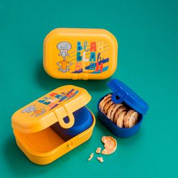Koziol Pascal Ready Mini SpongeBob Squidward Lunchbox Set 3 teilig organic honey yellow - Lebensmittelbeh&auml;lter / Vorratsdosen