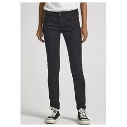 Skinny-fit-Jeans Pepe Jeans "SOHO", Damen, Gr. 30, L&auml;nge 28, schwarz, Denim/Jeans, Obermaterial: 80% Baumwolle, 17% Polyester, 3% Elasthan, skinny fit lang, Jeans, im 5-Pocket-Stil mit 1-Knopf Bund und Stretch-Anteil