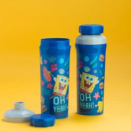 Koziol Olli 0,5 SpongeBob Squarepants Trinkflasche 500 ml organic space blue - Trinkflaschen