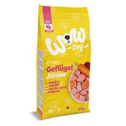 WOW DOG Trockenfutter Hund Junior Gefl&uuml;gel 6 kg