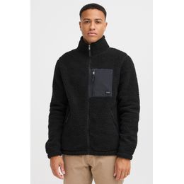Fellimitatjacke Blend "BHTotti", Herren, Gr. XL, schwarz, 100% Polyester, unifarben, Basic, regular fit normal, normaler offener Saum, Jacken, Kuschelige Teddyjacke mit Taschen