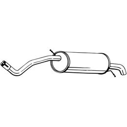 BOSAL Endschalld&auml;mpfer 278999 f&uuml;r Skoda