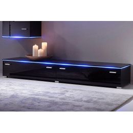 Lowboard H&Ouml;LTKEMEYER "Happy", schwarz, Sideboards, Lowboard, TV-Board, Breite 180 cm