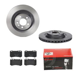 Brembo Bremsensatz, Scheibenbremse Bremsensatz-Hinterachse COATED DISC LINE / STANDARD ijdtidjf16 Hinterachse innenbel&uuml;ftet 330mm 26mm f&uuml;r MERCEDES-BE