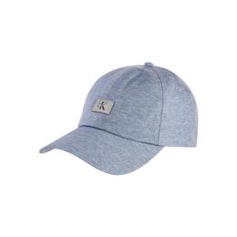 Baseball Cap Calvin Klein "MONOLOGO EMB BB CAP - HEATHERED", Herren, grau heather, Web, Kunstfaser, unifarben, Caps, Regular fit und gr&ouml;&szlig;enverstellbar