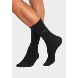 H.I.S. H.I.S Herren Socken, 12x schwarz, Gr&ouml;&szlig;e 39/42