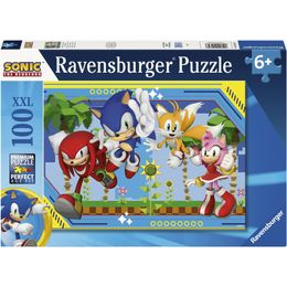 Puzzle Ravensburger "Nichts kann Sonic aufhalten", bunt, Puzzles, KinderB:49cm H:36cm, Pappe, Made in Germany, B:49cm H:36cm