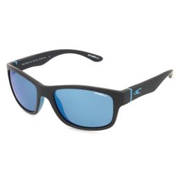 O`Neill O'NEILL ONS 9029 2.0 | Unisex-Sonnenbrille | Fassung: Vollrand, Quadratisch, Kunststoff, Schwarz Blau | Glasfarbe: Blau