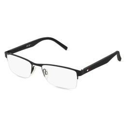 Tommy Hilfiger Eyewear TH 2047 Brille Herren | Fassung: Halbrand, Quadratisch, Schwarz