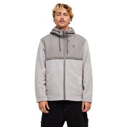 Sweatshirt Billabong "Lite Zip", Herren, Gr. M, grau heather, Obermaterial: 75% recyceltem Microfaser 25% Microfaser;, Sweatshirts Sweatshirt
