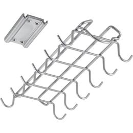 Deckenhaken Metaltex "Slide-Hooks", grau, B:28cm H:13cm L:5cm, Metall, Haken, K&uuml;chen-Regal K&uuml;chenaufbewahrung, f&uuml;r Becher, Tassen, Polytherm Beschichtung, ausziehbar