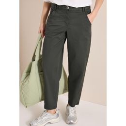 Stoffhose Cecil "Style Scarlett", Damen, Gr. 25, L&auml;nge 28, clear khaki, Web, Obermaterial: 97% Baumwolle, 3% Elasthan. Futter: 100% Baumwolle, unifarben, regular fit lang, Hosen Stoffhose, im Five-Pocket Style