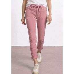 Loose-fit-Jeans Street One "Style Charlie Boyfriend", Damen, Gr. 29, L&auml;nge 28, blush pink washed, Denim/Jeans, Obermaterial: 92% Baumwolle, 6% Elastomultiester, 2% Elasthan, unifarben, loose fit lang, Jeans