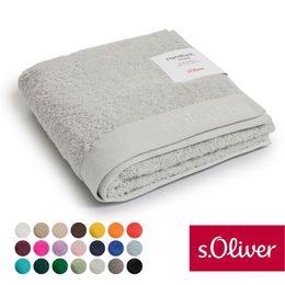 Handtuch s.Oliver "s.Oliver, Premium Qualit&auml;t, 600 gr/m&sup2;, auch als Sets erh&auml;ltlich", grau (hellgrau), B:50cm L:100cm, Walkfrottier, Baumwolle, Handt&uuml;cher, gro&szlig;e Farbauswahl, auch als Duschtuch, Waschhandschuh, G&auml;stetuch