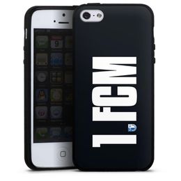 DeinDesign iPhone SE (2016-2019) Handy Silikon H&uuml;lle Case schwarz Handyh&uuml;lle Official Licensed Product 1. Fc Magdeburg 1. Fcm