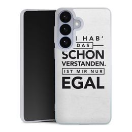 DeinDesign Galaxy S26+ Handy Slim Case Silikon Handyh&uuml;lle transparent H&uuml;lle extra d&uuml;nn Spruch Sayings Statement Silikon Slim Case