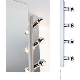 Paulmann Spiegelleuchte "Spiegelleuchte E14 230V max. 4x40W dimmbar", grau (chromfarben), 4, H: 7,5cm, 1 Stk., Leuchten, Spiegelleuchte
