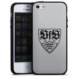 DeinDesign iPhone SE (2016-2019) Handy Silikon H&uuml;lle Case schwarz Handyh&uuml;lle Vfb Stuttgart Official Licensed Product Logo