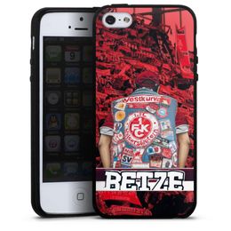 DeinDesign iPhone SE (2016-2019) Handy Silikon H&uuml;lle Case schwarz Handyh&uuml;lle Official Licensed Product 1. Fc Kaiserslautern 1. Fck