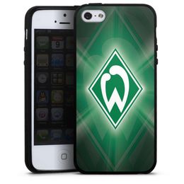 DeinDesign iPhone SE (2016-2019) Handy Silikon H&uuml;lle Case schwarz Handyh&uuml;lle Sv Werder Bremen Official Licensed Product Coat Of Arms