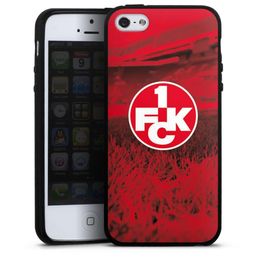 DeinDesign iPhone SE (2016-2019) Handy Silikon H&uuml;lle Case schwarz Handyh&uuml;lle 1. Fc Kaiserslautern 1. Fck Official Licensed Product