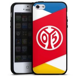 DeinDesign iPhone SE (2016-2019) Handy Silikon H&uuml;lle Case schwarz Handyh&uuml;lle Official Licensed Product Soccer 1. Fsv Mainz 05 E.V.